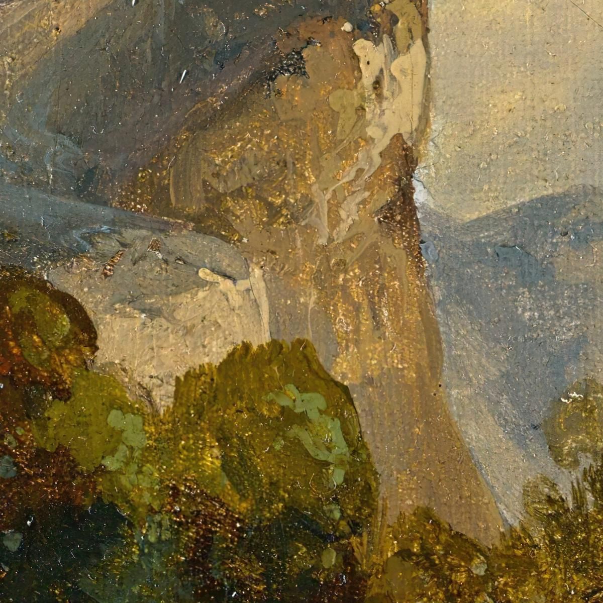 Italian Landscape Carl Blechen canvas print