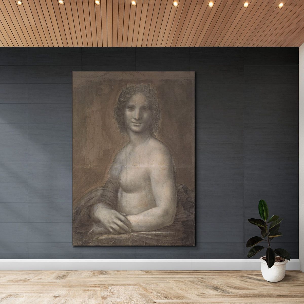 The Naked Mona Lisa Leonardo Da Vinci Canvas Print The Naked Mona Lisa Leonardo Da Vinci Canvas Print