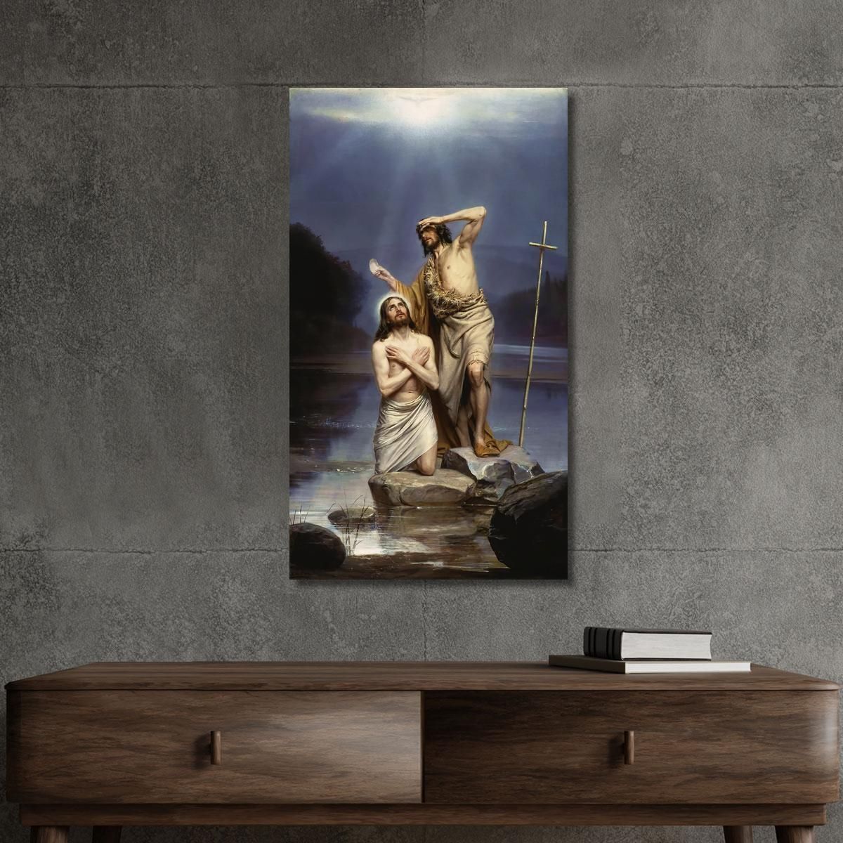 The Baptism Of Christ Carl Bloch canvas print