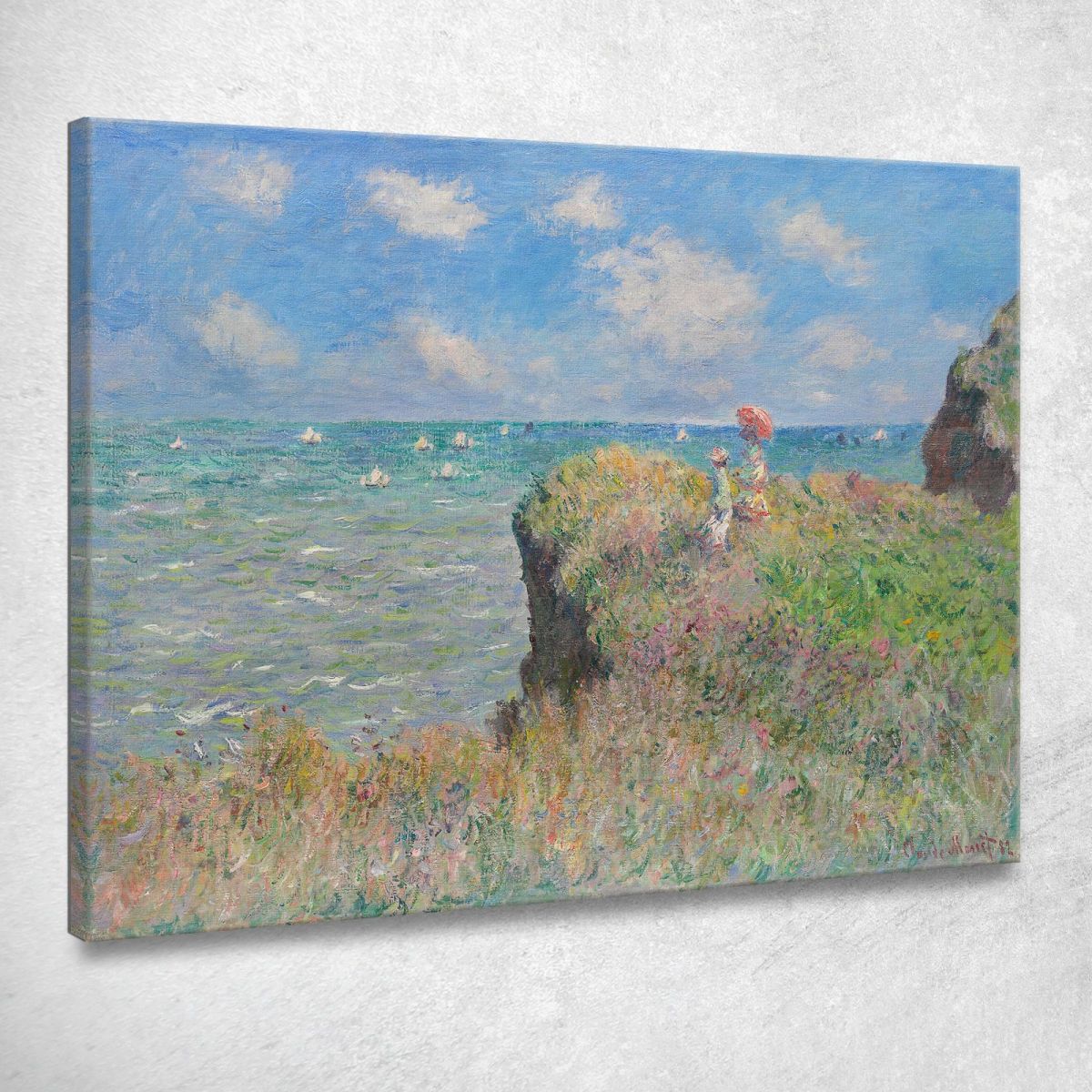 Cliff Walk At Pourville Claude Monet canvas print