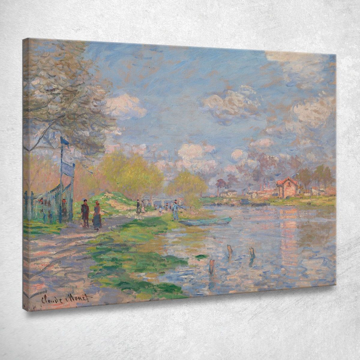 Spring From The Seine Claude Monet canvas print