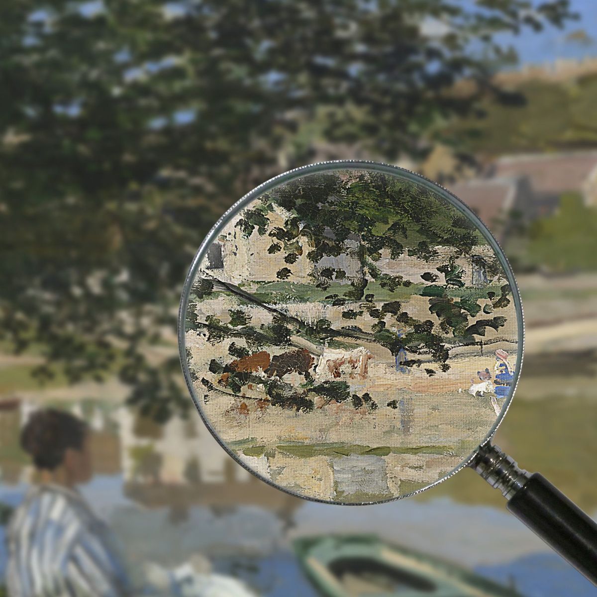 On The Bank Of The Seine Bennecourt Claude Monet canvas print