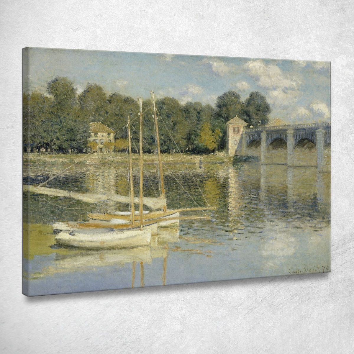 The Argenteuil Bridge Claude Monet canvas print