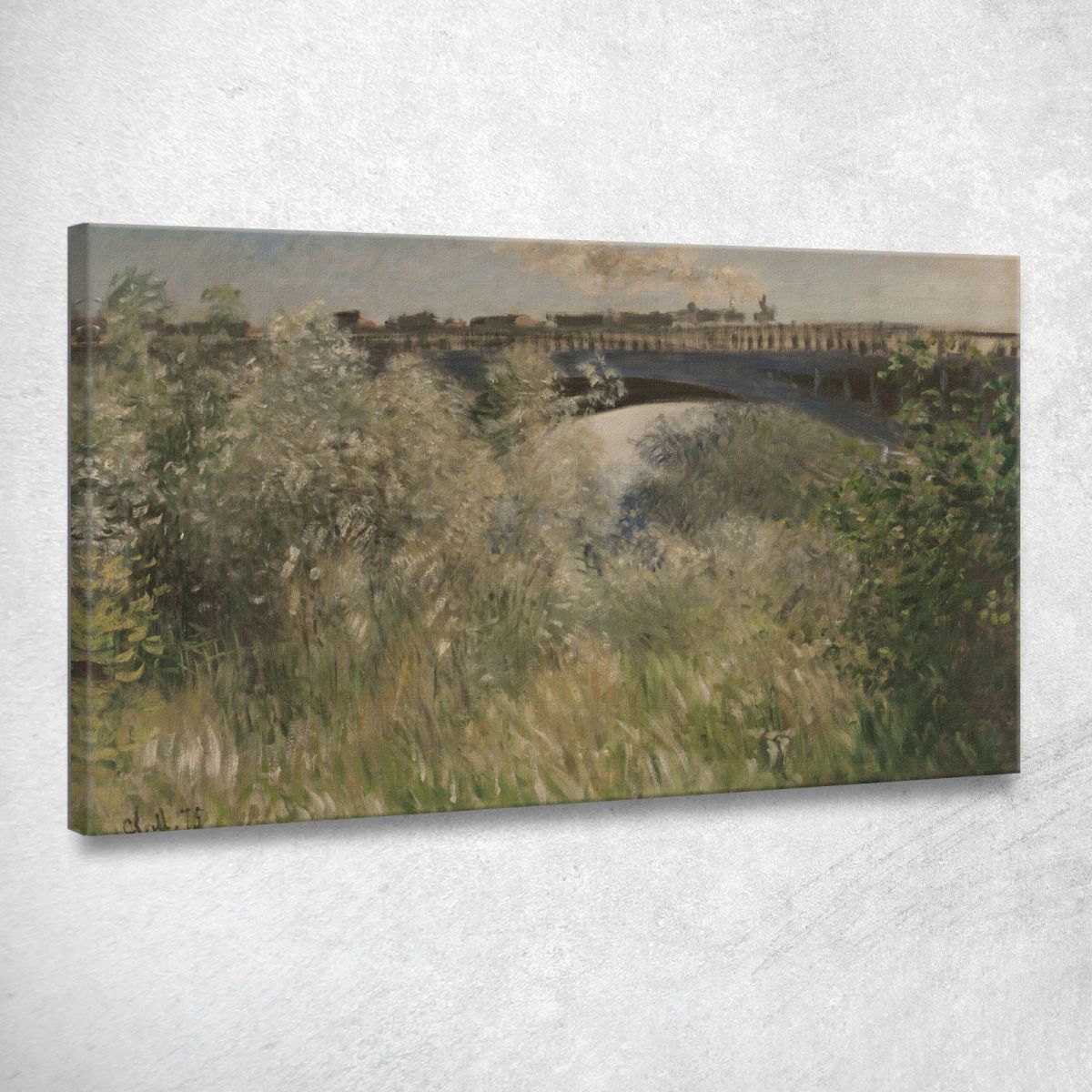 The Argenteuil Bridge Claude Monet canvas print