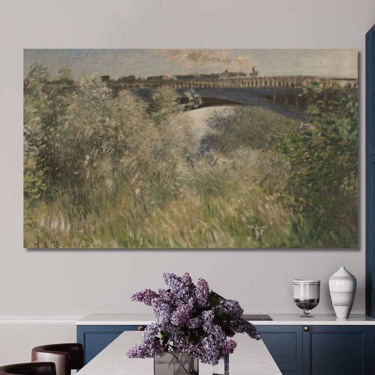 The Argenteuil Bridge Claude Monet canvas print