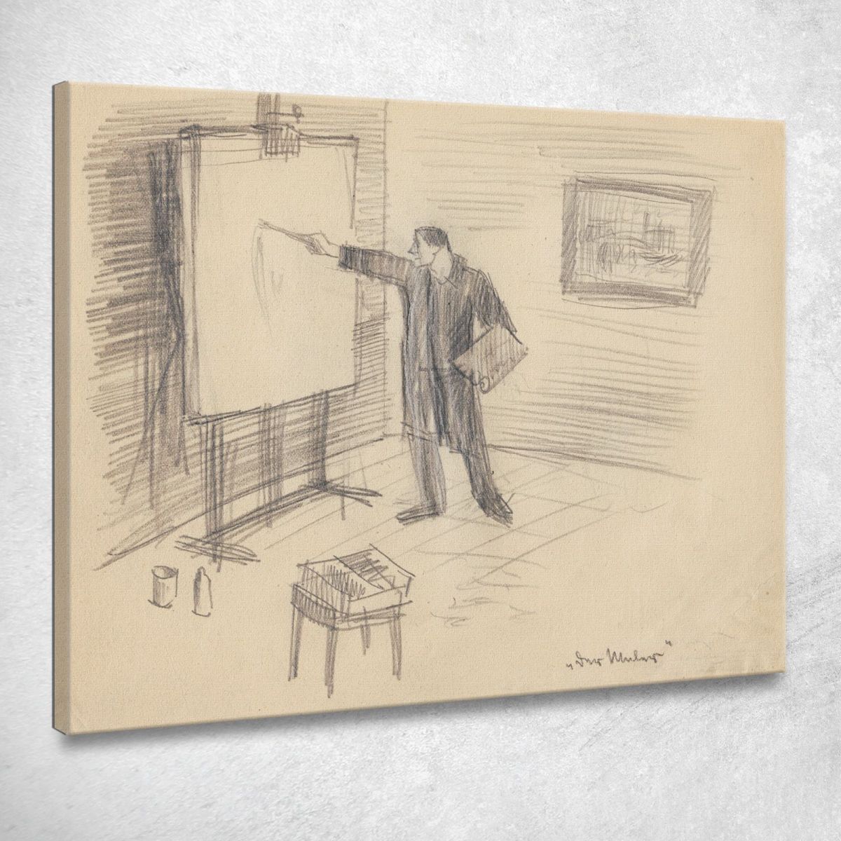 The Painter Karl Wiener canvas print