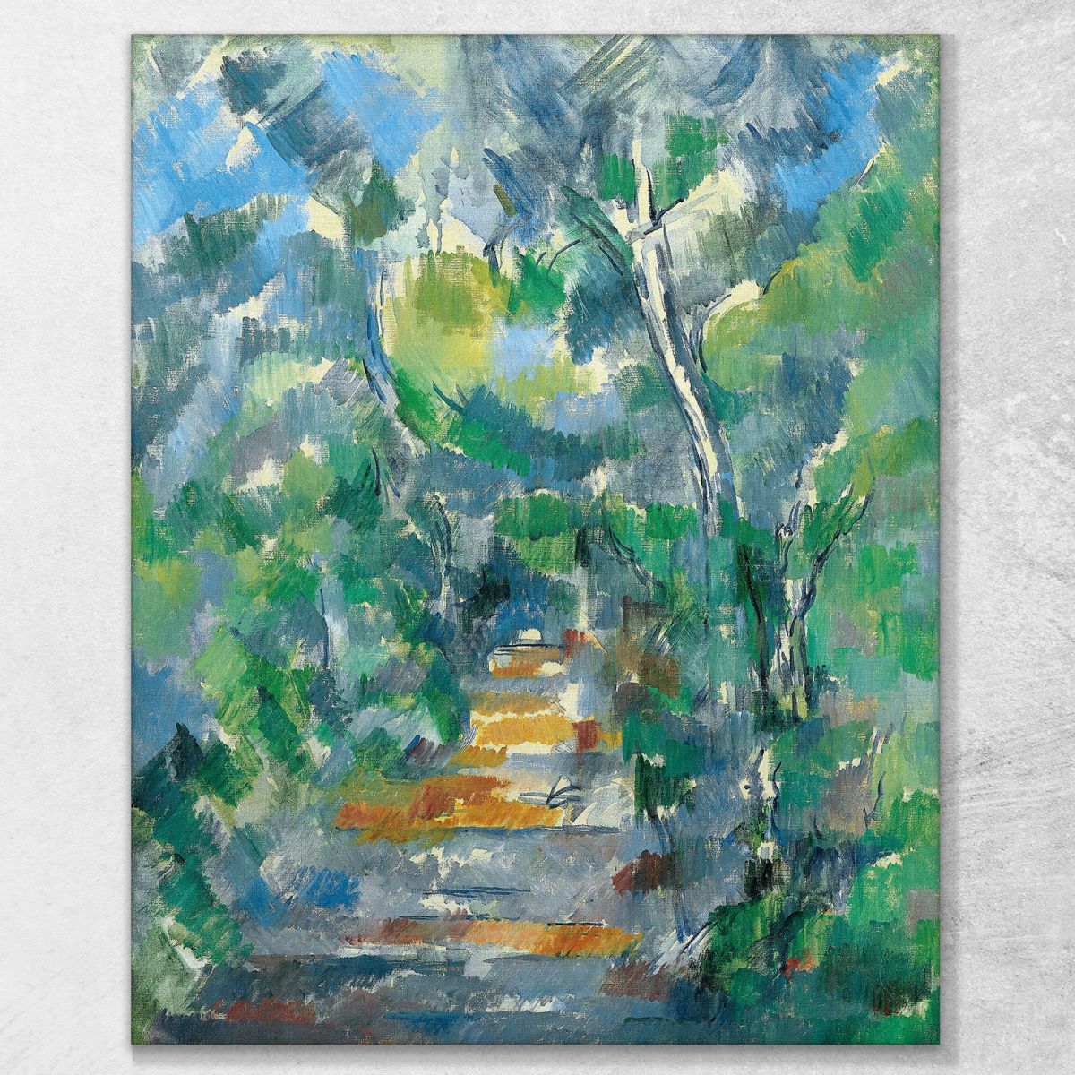 Forest Scene Paul Cézanne canvas print