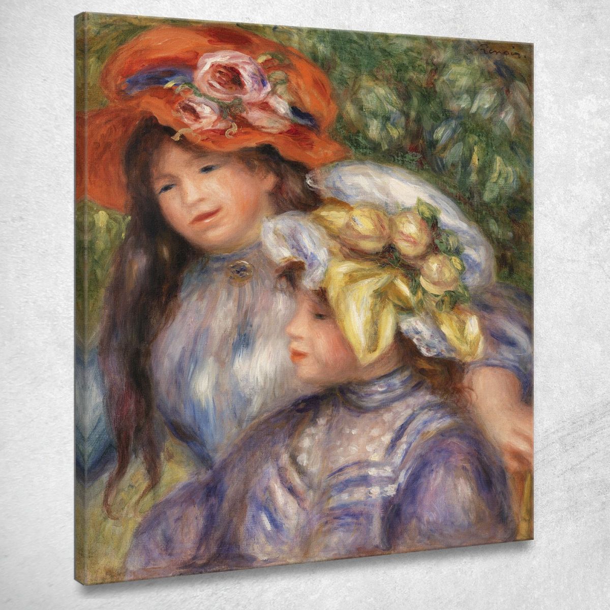 Two Girls Pierre-Auguste Renoir canvas print